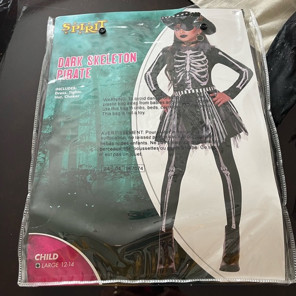 Spirit | Costumes | Spirit Dark Skeleton Pirate Costume For Kids Black ...